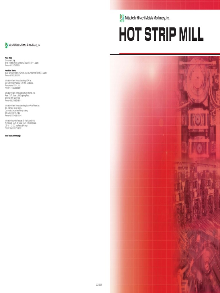 Catalog - Hot Rolled Mills | PDF | Rolling (Metalworking) | Steel