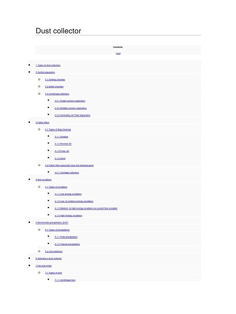 Dust Collector | PDF | Mechanical Engineering | Gases
