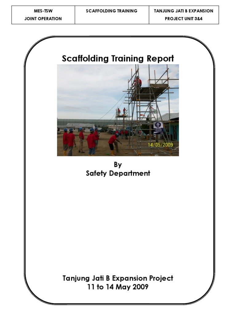 Scaffolding Training Report 2009 | PDF | Scaffolding | Business