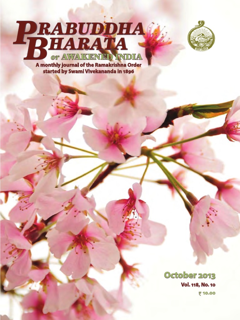 Prabuddha Bharat October, 2013 | PDF | Swami Vivekananda | Ramakrishna