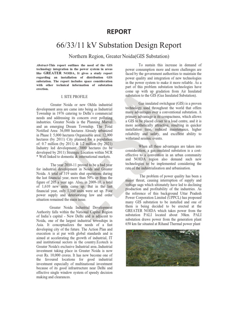 Substation Designing - GIS | PDF | Electrical Substation | Relay