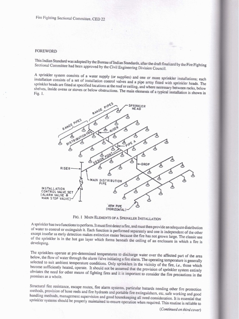Is 15105-2002 | PDF | Fire Sprinkler System | Pump