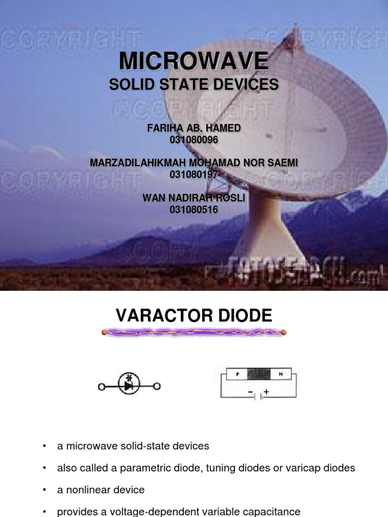Varactor Diode | PDF | Diode | Capacitor