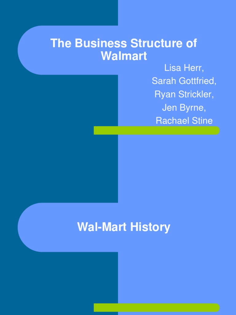 The Business Structure of Walmart | PDF