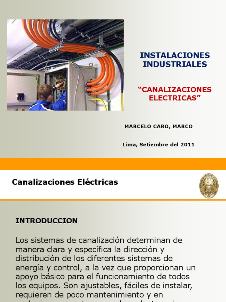 Canalizaciones Electricas Exposicion | PDF | Tubería (transporte de fluidos) | Materiales de ...
