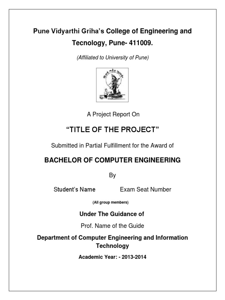 College Project Report Certificate Template | PDF | Specification ...