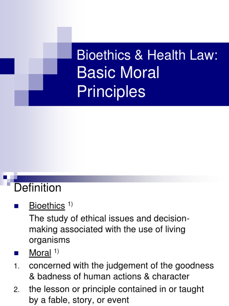 Basic Moral Principles Pdf