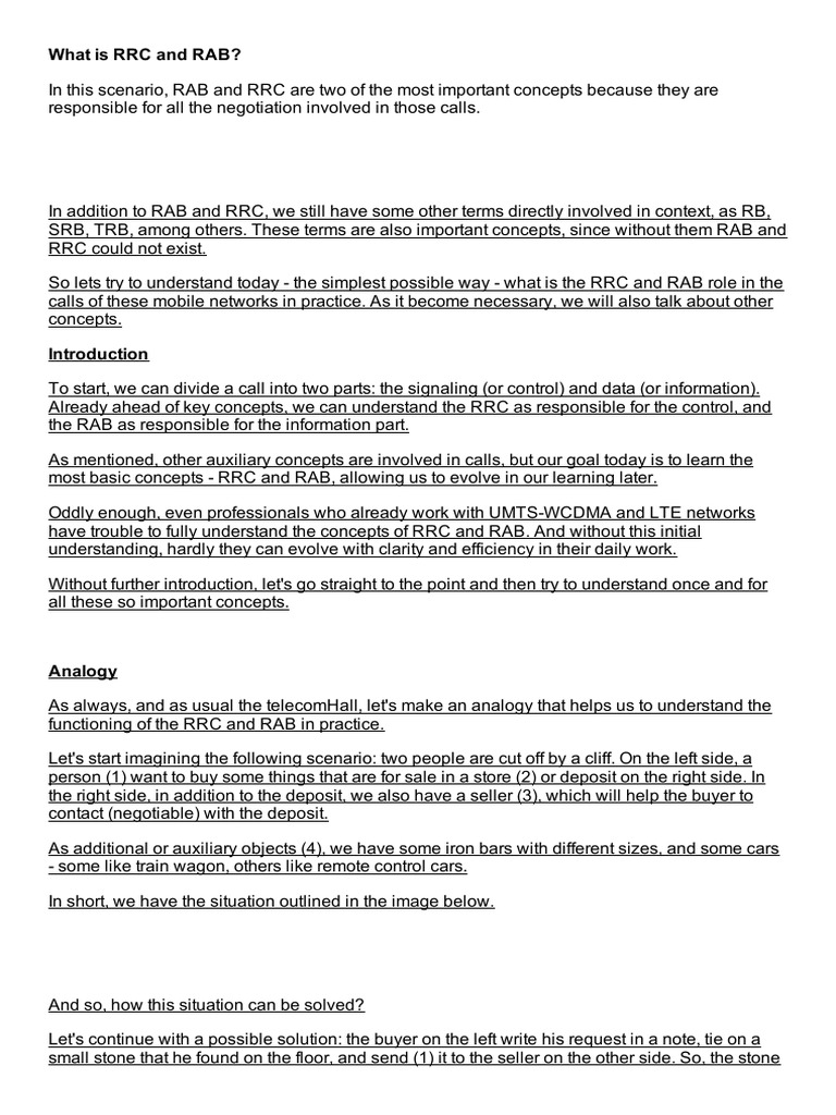 What Is RRC and RAB? | PDF | Communications Protocols | Gsm
