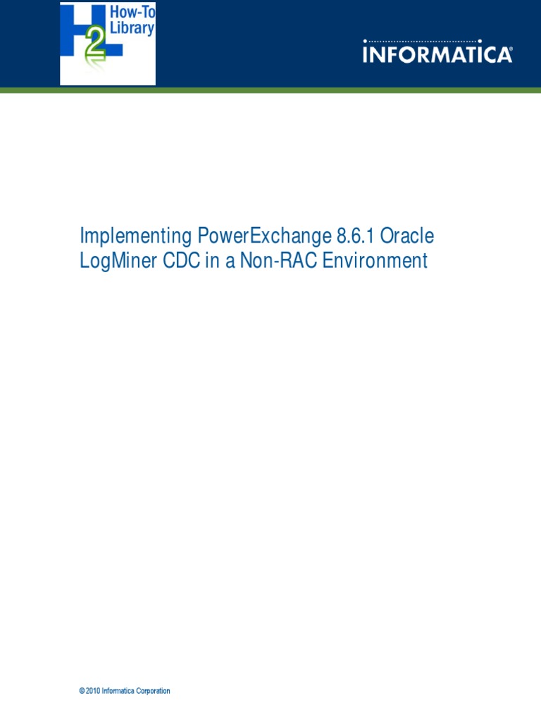 Implementing Pwx Oracle Cdc Pdf Oracle Database Databases