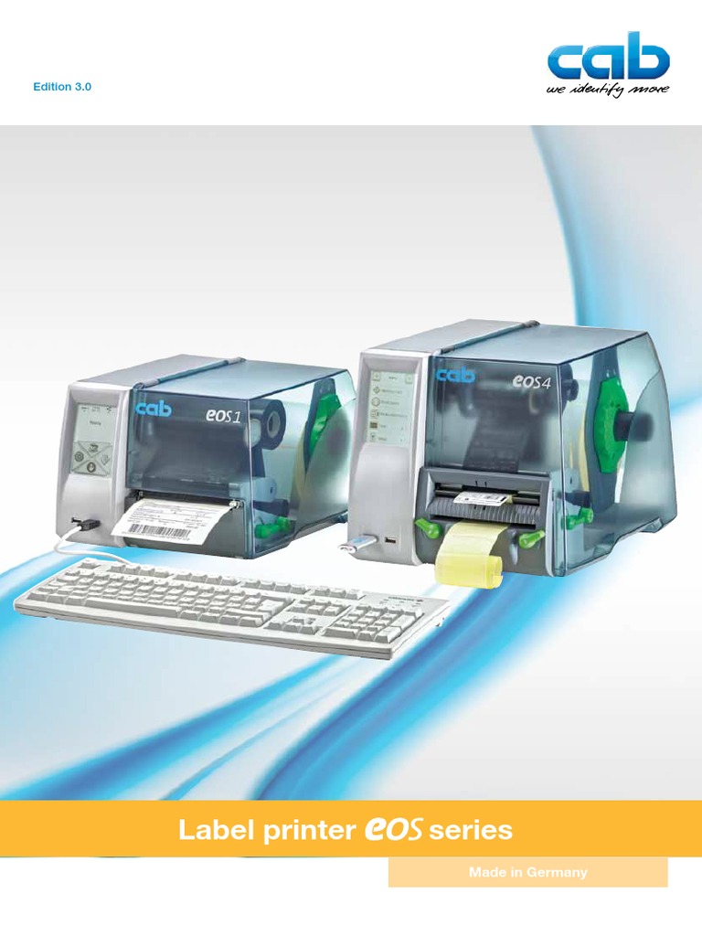 CAB EOS Series Printers Brochure | PDF | Microsoft Windows | Operating ...