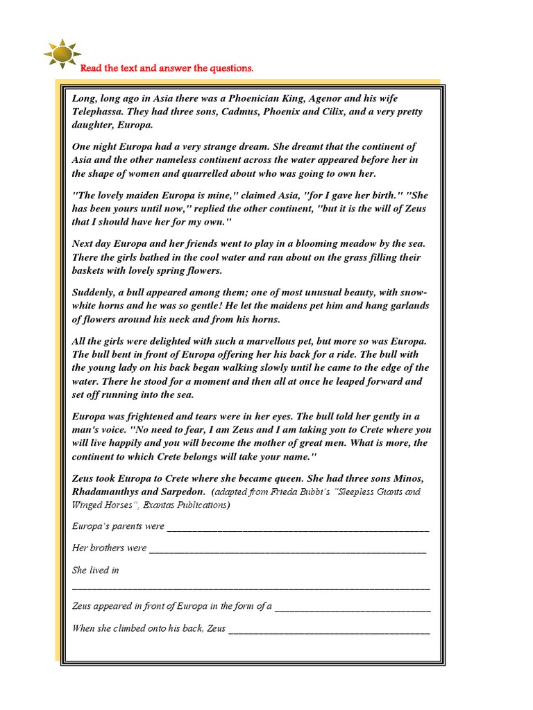 Read The Text and Answer The Questions | PDF