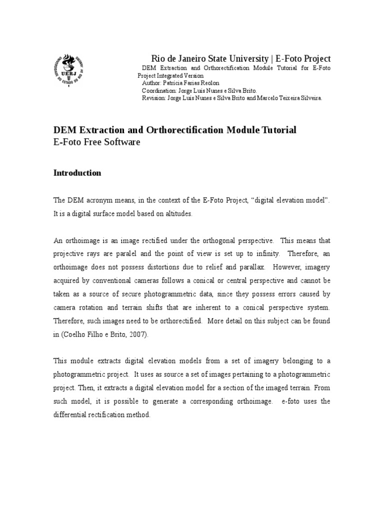 Efoto Tutorial | PDF | Interpolation | File Format