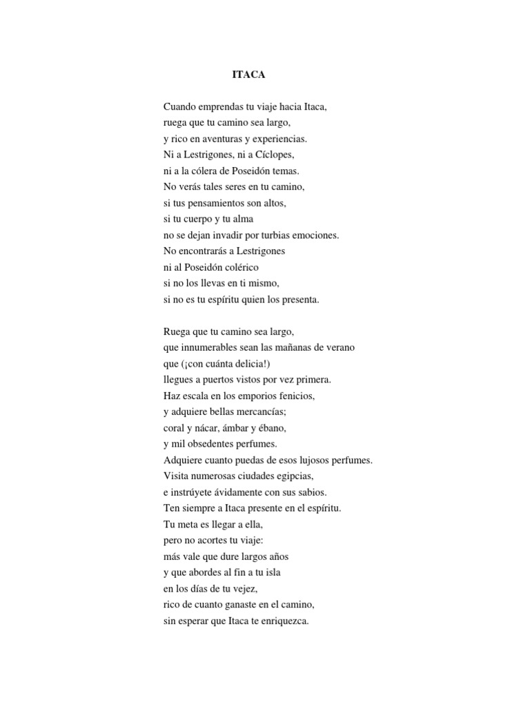 Poema Itaca | PDF