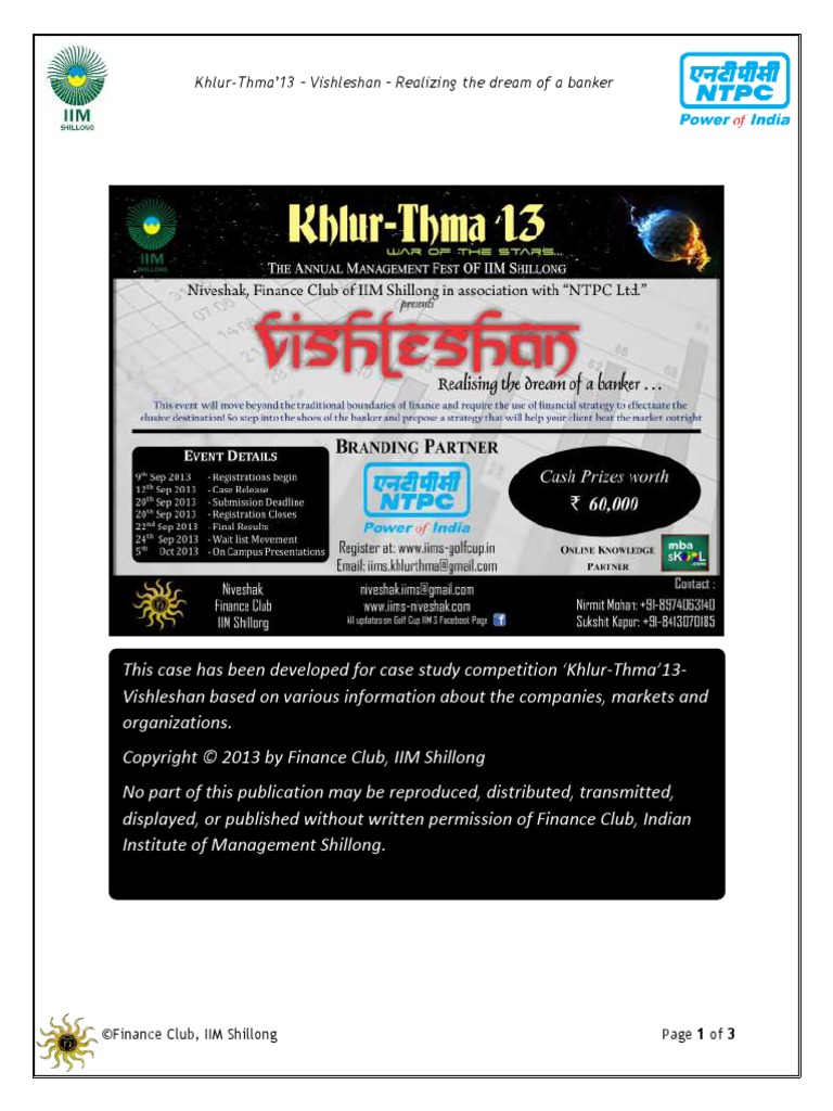 Vishleshan Case | PDF | Valuation (Finance) | Investing