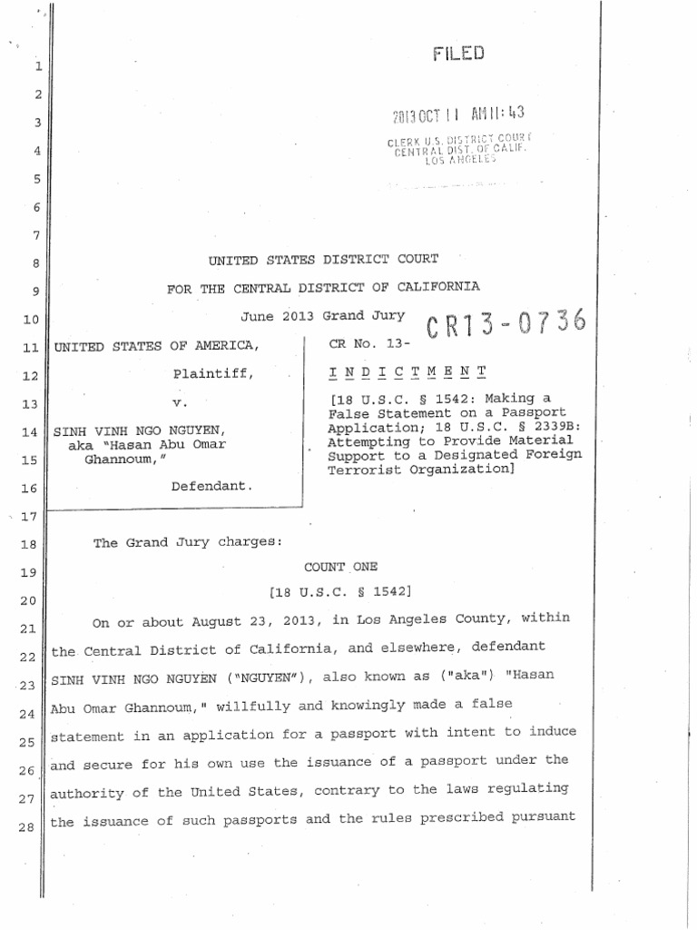 Nguyen Indictment | PDF