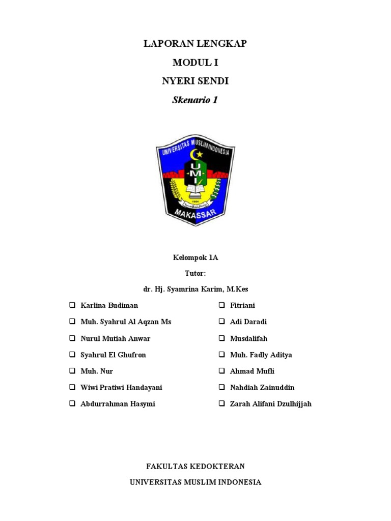 Modul Nyeri Sendi | PDF