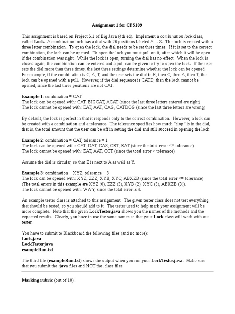 Assignment 1 Pdf Java Programming Language Software