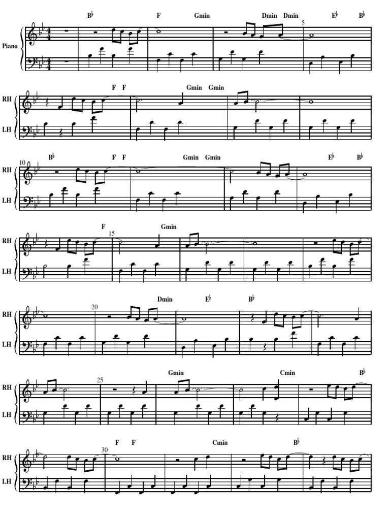 Piano Sheet Music Notation Guide | PDF