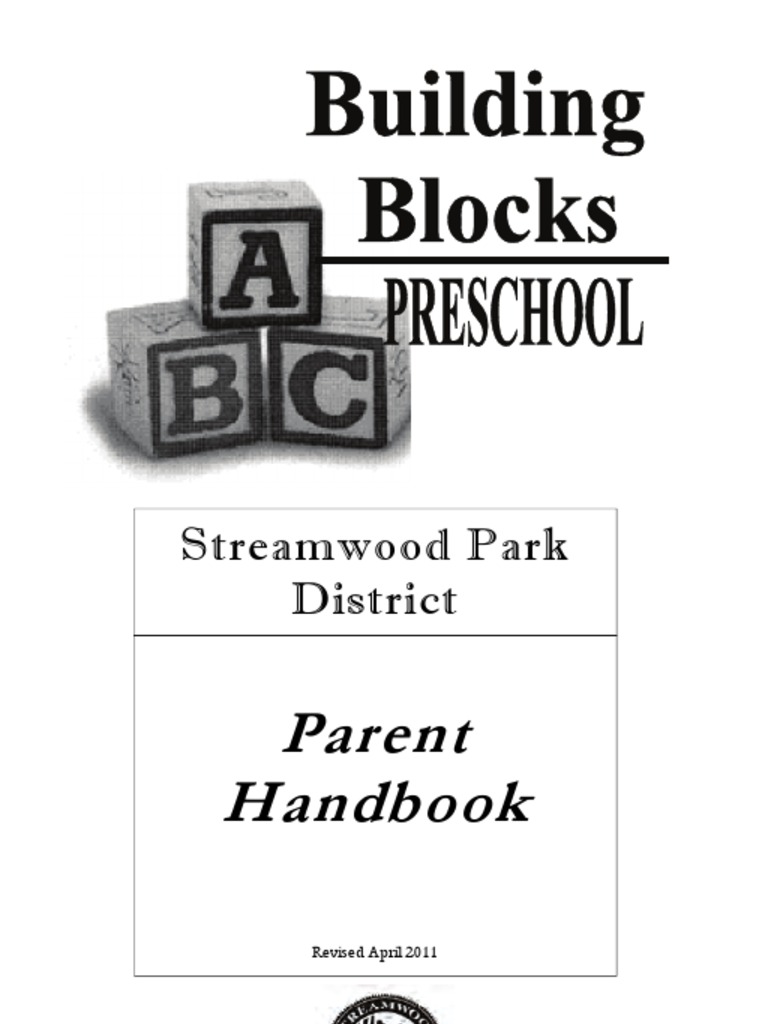 Building Blocks Preschool Parent Handbook | PDF | Preschool | Pre ...