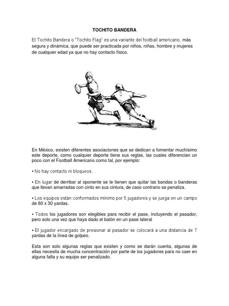 Reglas del Tochito Bandera | PDF