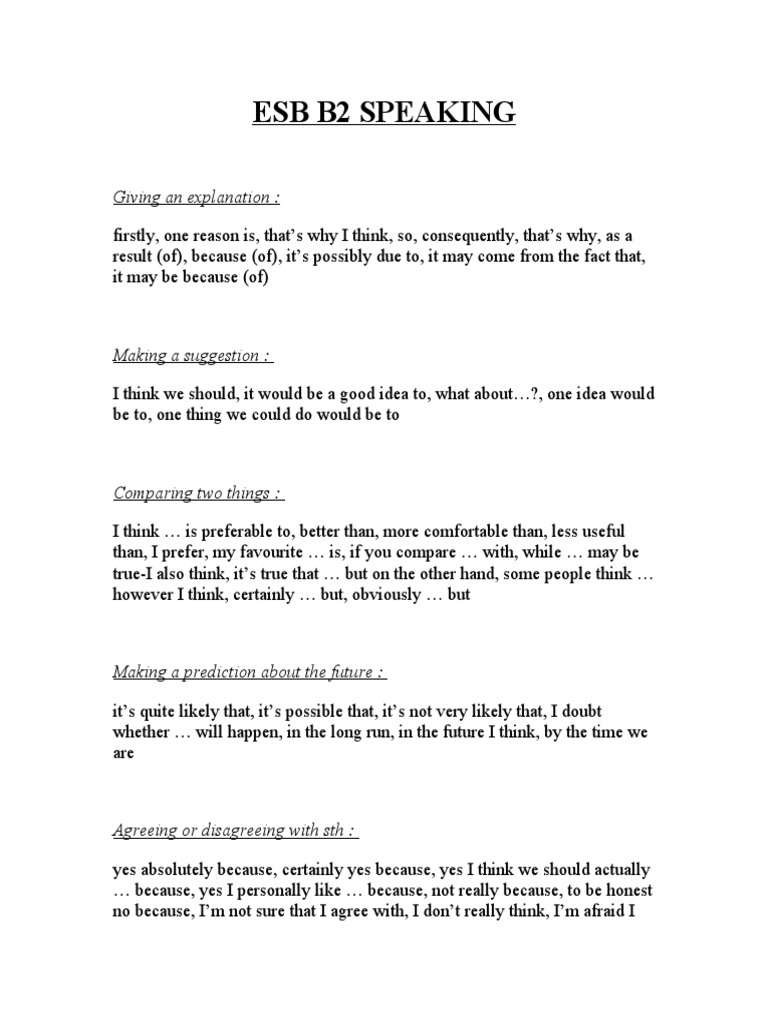 Esb b2 Speaking | Truth | Cognitive Science