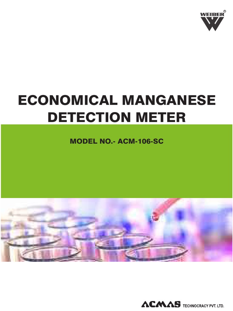 Economical Manganese Detection Meter | PDF | Manganese | Metre