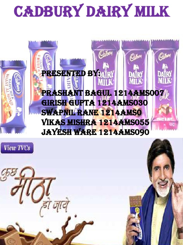 Cadbury Dairy Milk | PDF | Chocolate | Brand
