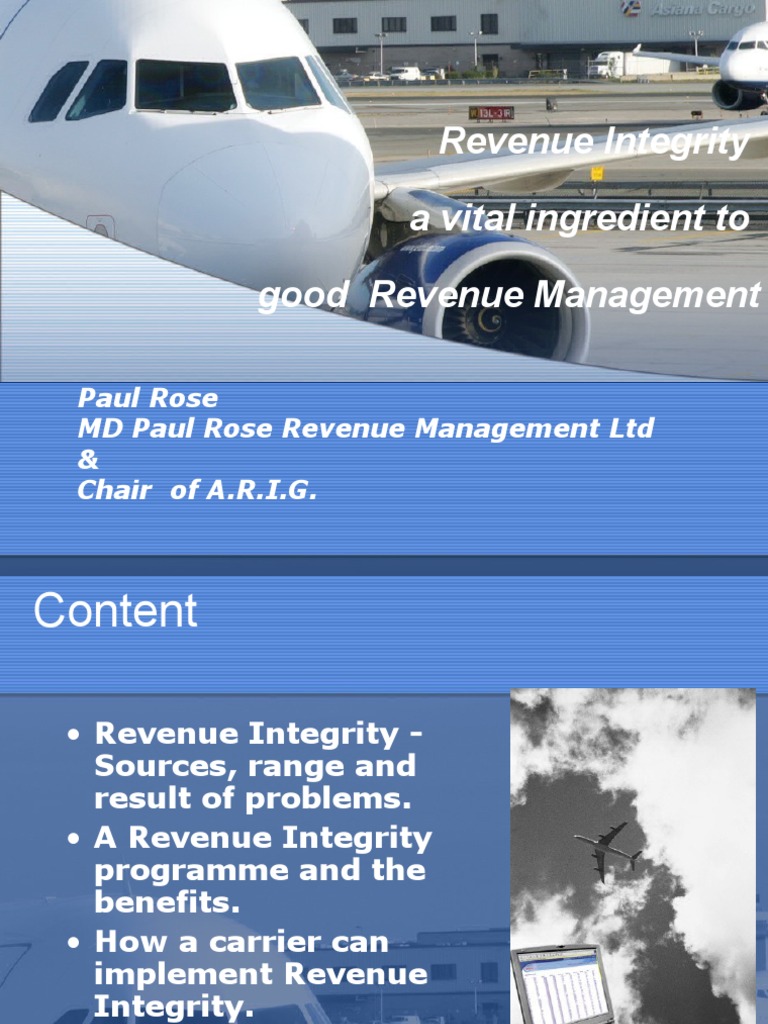 Revenue Integrity | PDF | Low Cost Carrier | Airlines