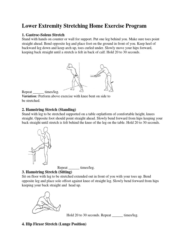 Lower Extremity Sitting Exercises