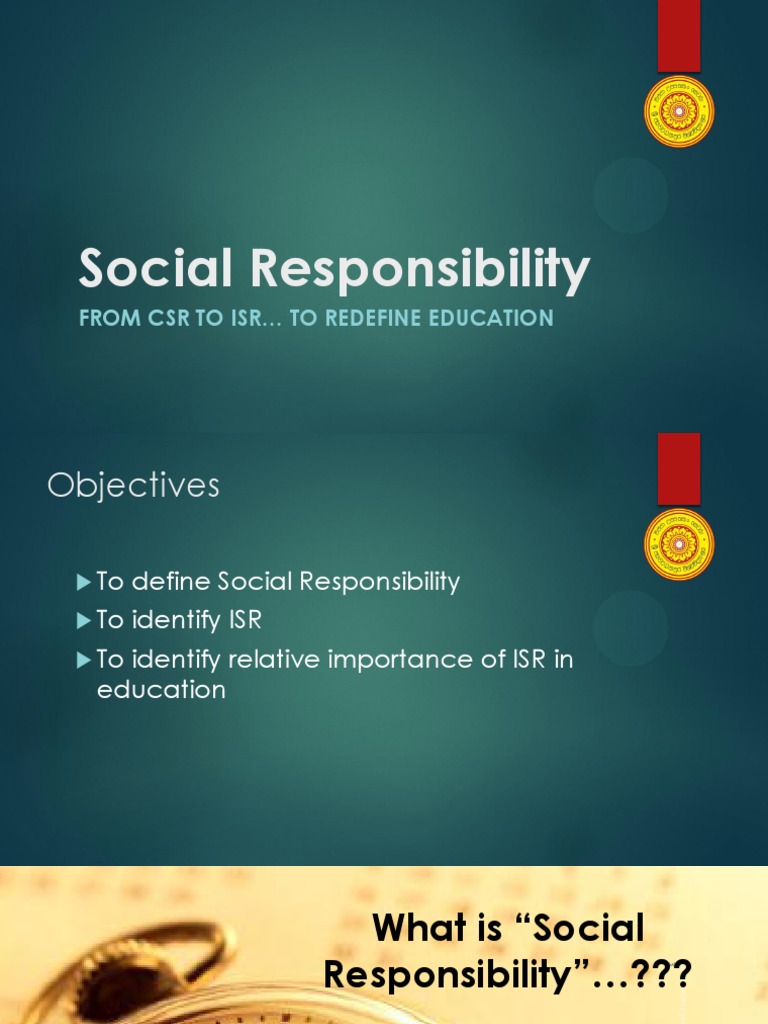 Individual Social Responsibility | PDF