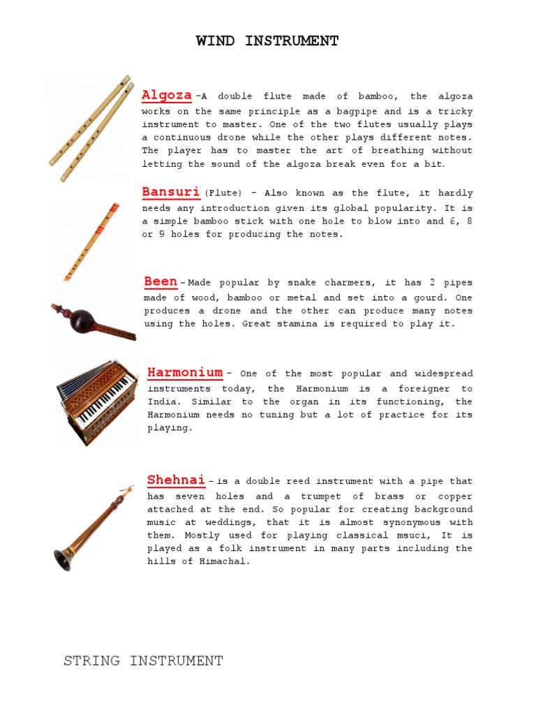 Wind Instrument | PDF | Musical Instruments | Music Technology