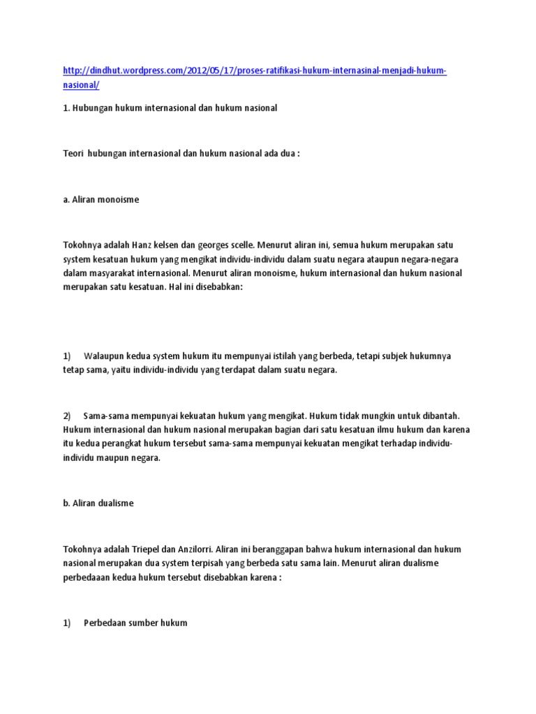 Proses Ratifikasi | PDF