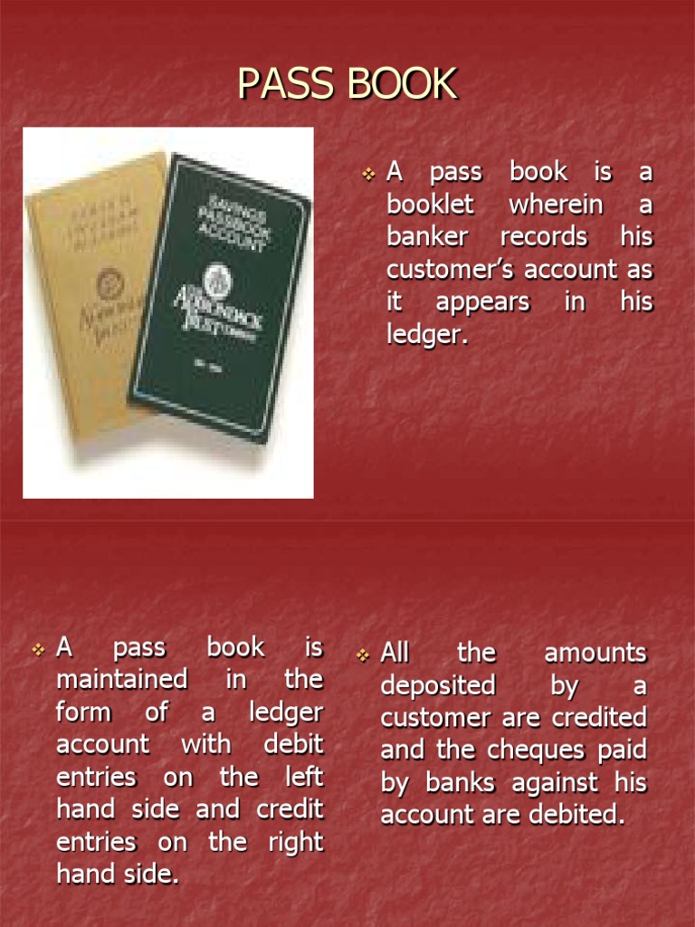 Pass Book | PDF | Cheque | Banks