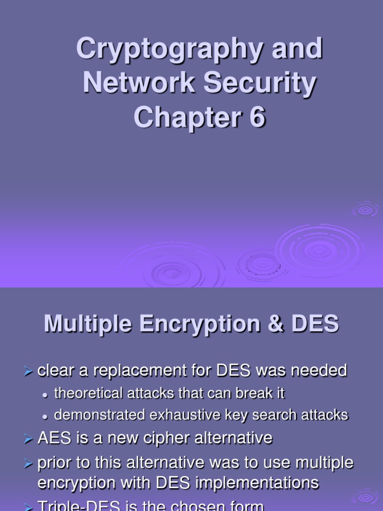 DES and Triple DES | PDF | Cyberwarfare | Security