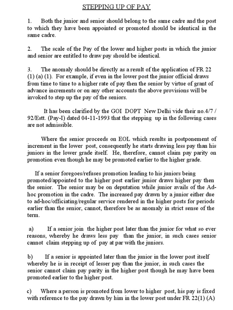 Stepping Up of Pay Guidelines | PDF | Social Institutions | Social Science