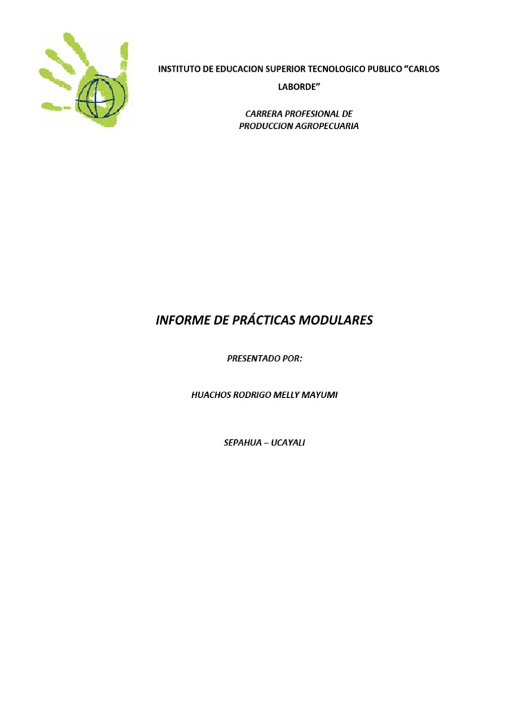 Informe de Practica Modular | PDF | Fertilizante | Maíz