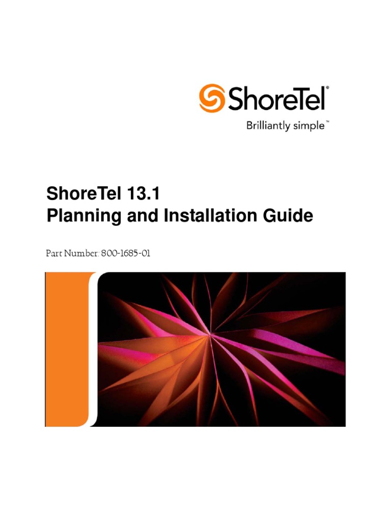Shoretel 13.1 Install Guide | Download Free PDF | Windows Server 2003 ...