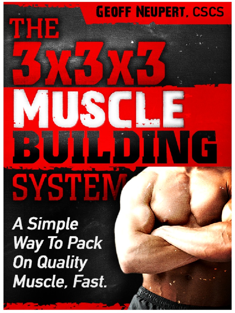3 X 3 X 3 | PDF | Physical Exercise | Muscle