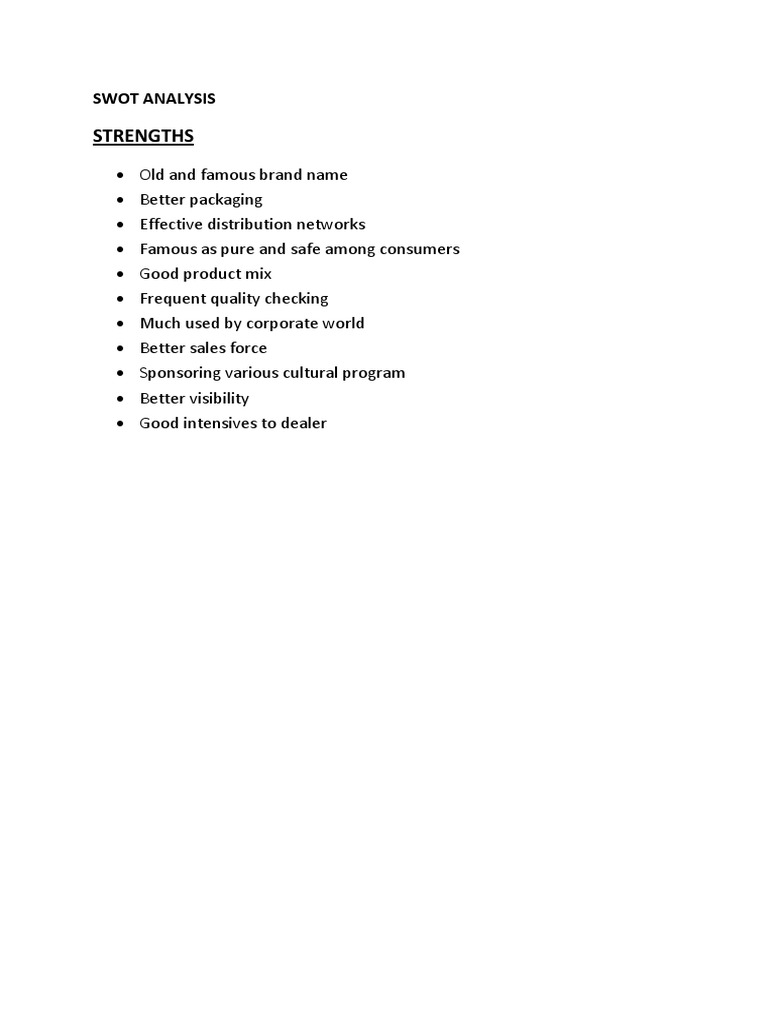Swot Analysis | PDF | Franchising | Retail