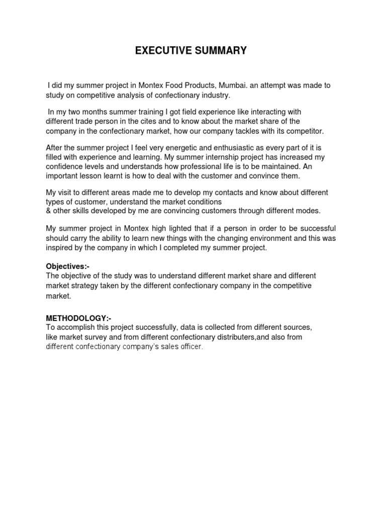 Executive Summary: Objectives | PDF | Prices | Profit (Accounting)