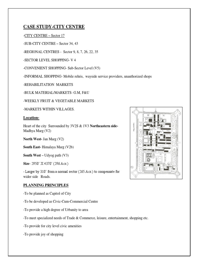 Explore Chandigarh's City Centre Sector 17 | PDF | Buildings And ...