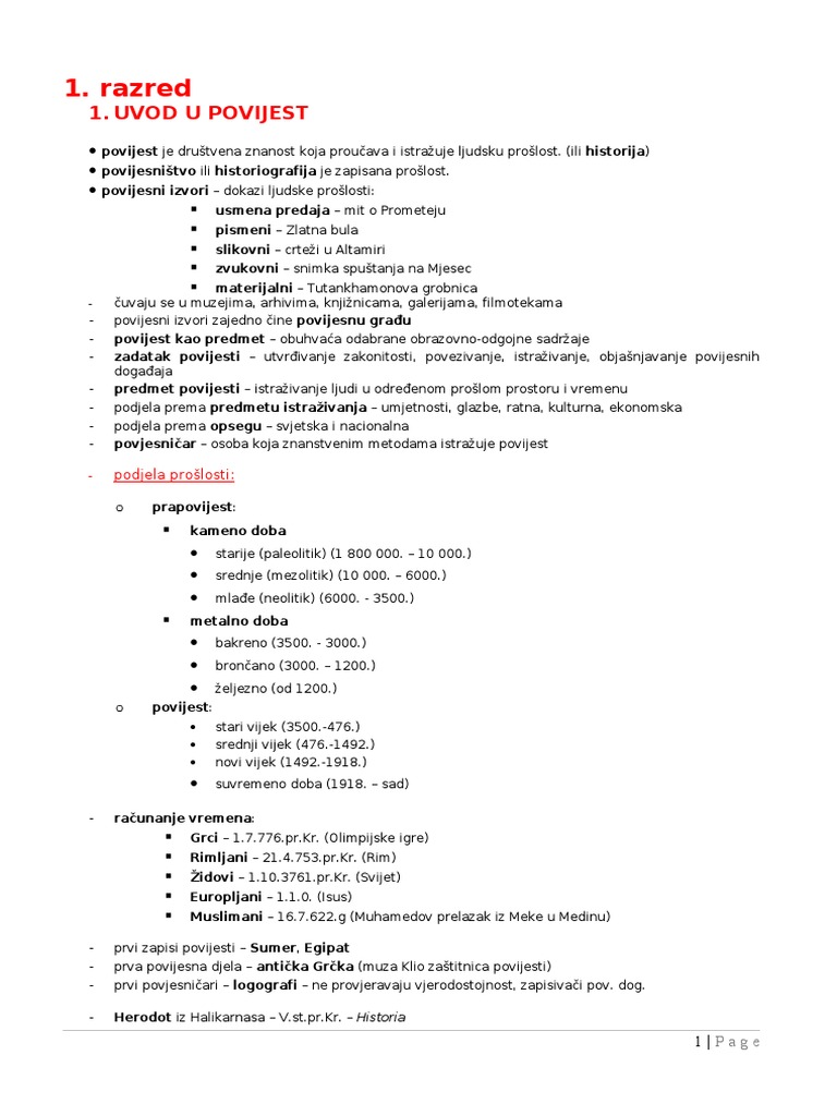 POVIJEST SKRIPTA Matura | PDF