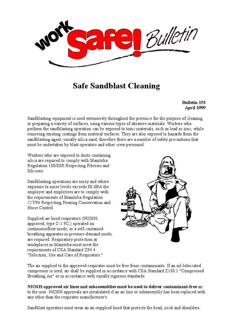 Sand Blasting | Safety | Occupational Safety And Health