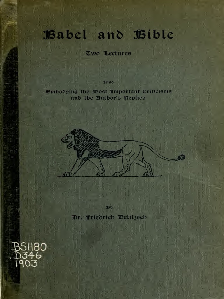 Babel and Bible 1903 | PDF | Genesis Creation Narrative | Babylon