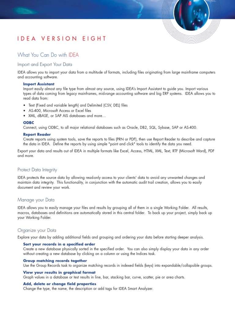 Caseware IDEA Functions | PDF | Databases | Sampling (Statistics)