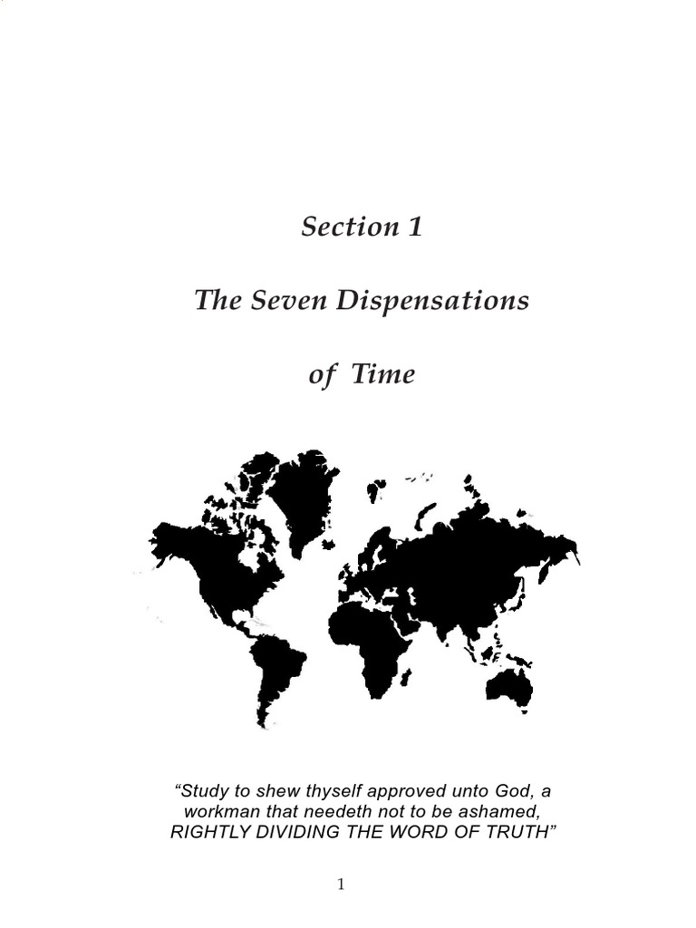 Understanding the Seven Dispensations | PDF