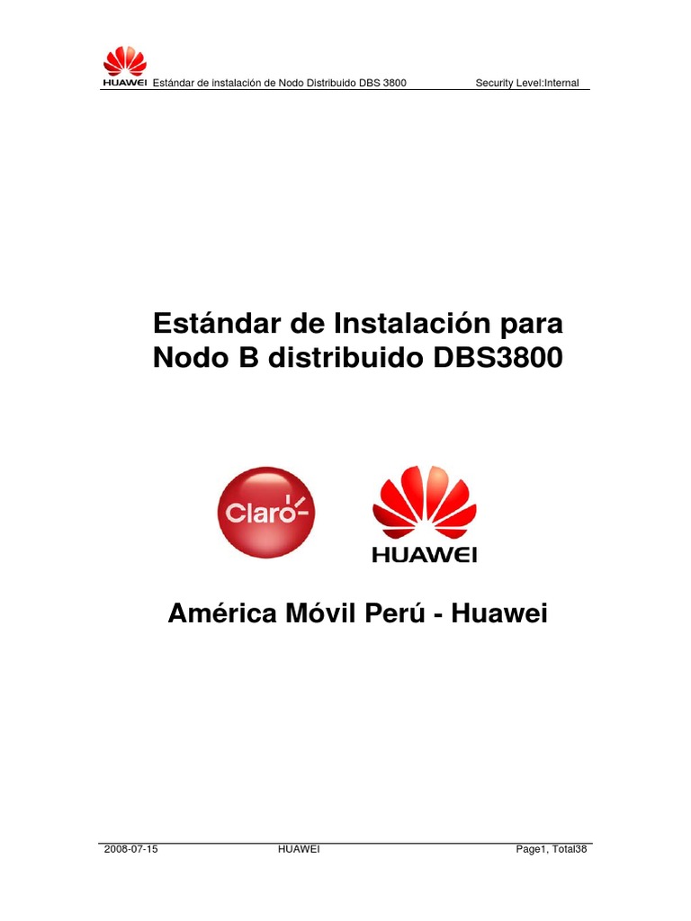Estándar de Instalación DBS 3800 | PDF | Cable coaxial | Tubería ...