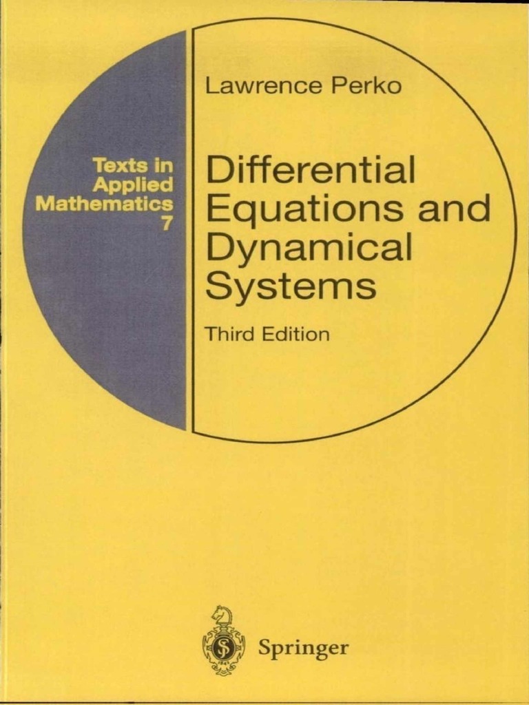 Differential Equations and Dinamic Systems | PDF | Applied Mathematics ...