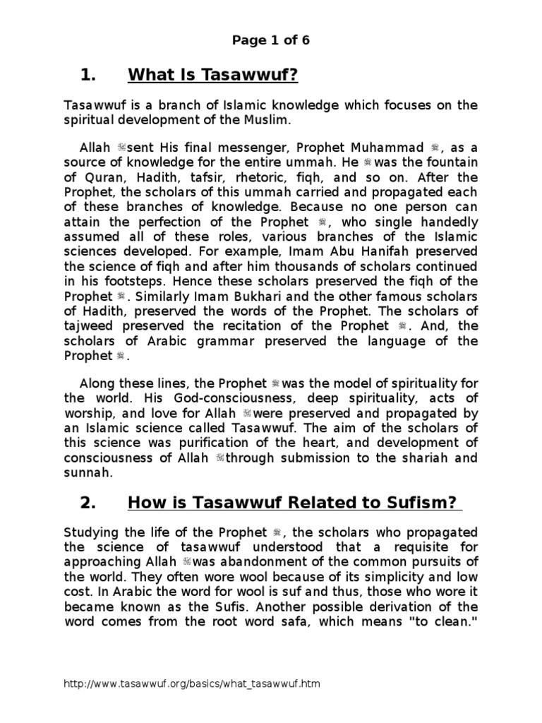 What Is Tasawwuf | PDF | Sufism | Muhammad