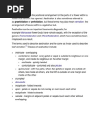 Types of Aestivation in Flowers | PDF | Petal | Plants